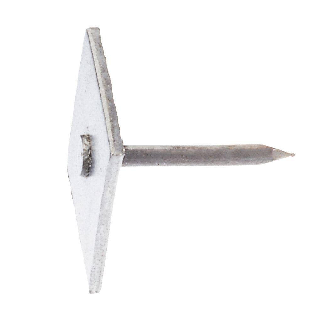 PrimeSource #12 x 1-1/4 in. Square Metal Cap Roofing Nail (3 lb.-Box ...