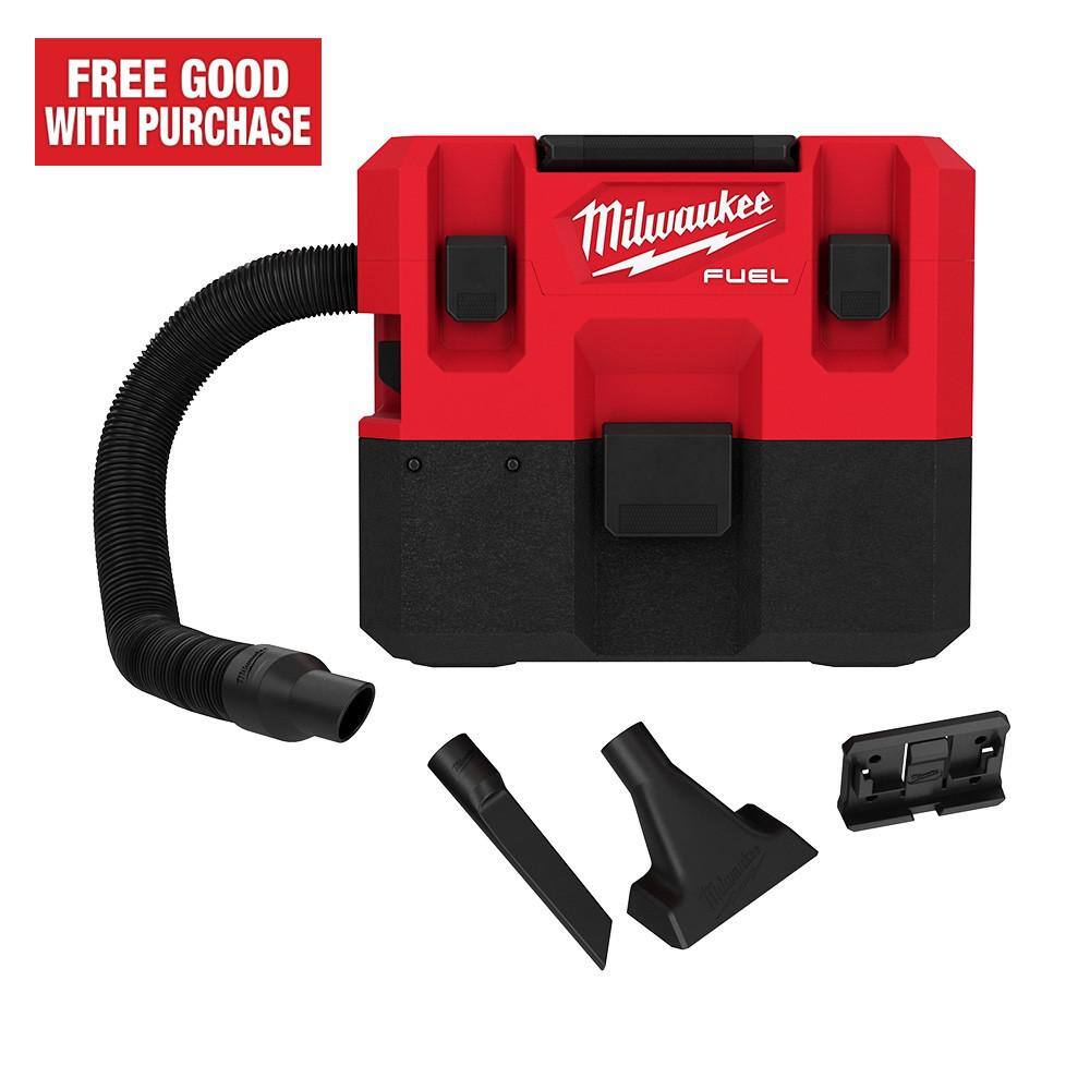 Milwaukee M12 FUEL 12-Volt Lithium-Ion Cordless 1.6 Gal. Wet/Dry Vacuum ...