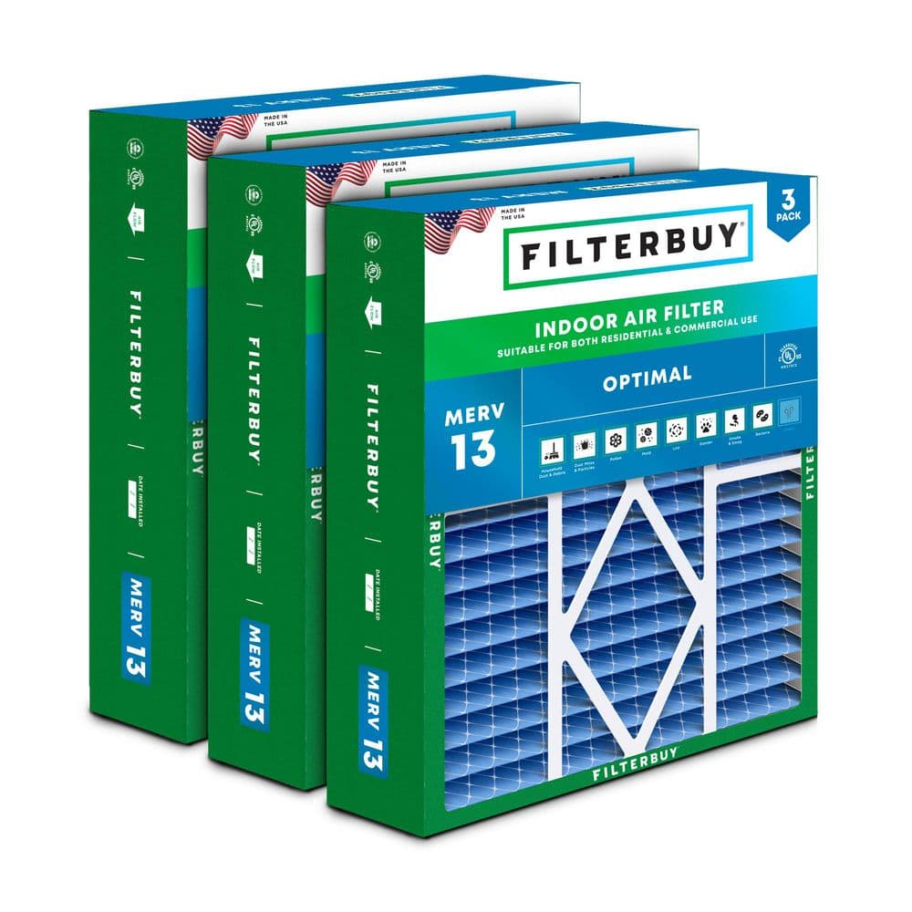 Filterbuy 20 in. x 20 in. x 5 in. MERV 13 (FPR 10) Health Defense ...