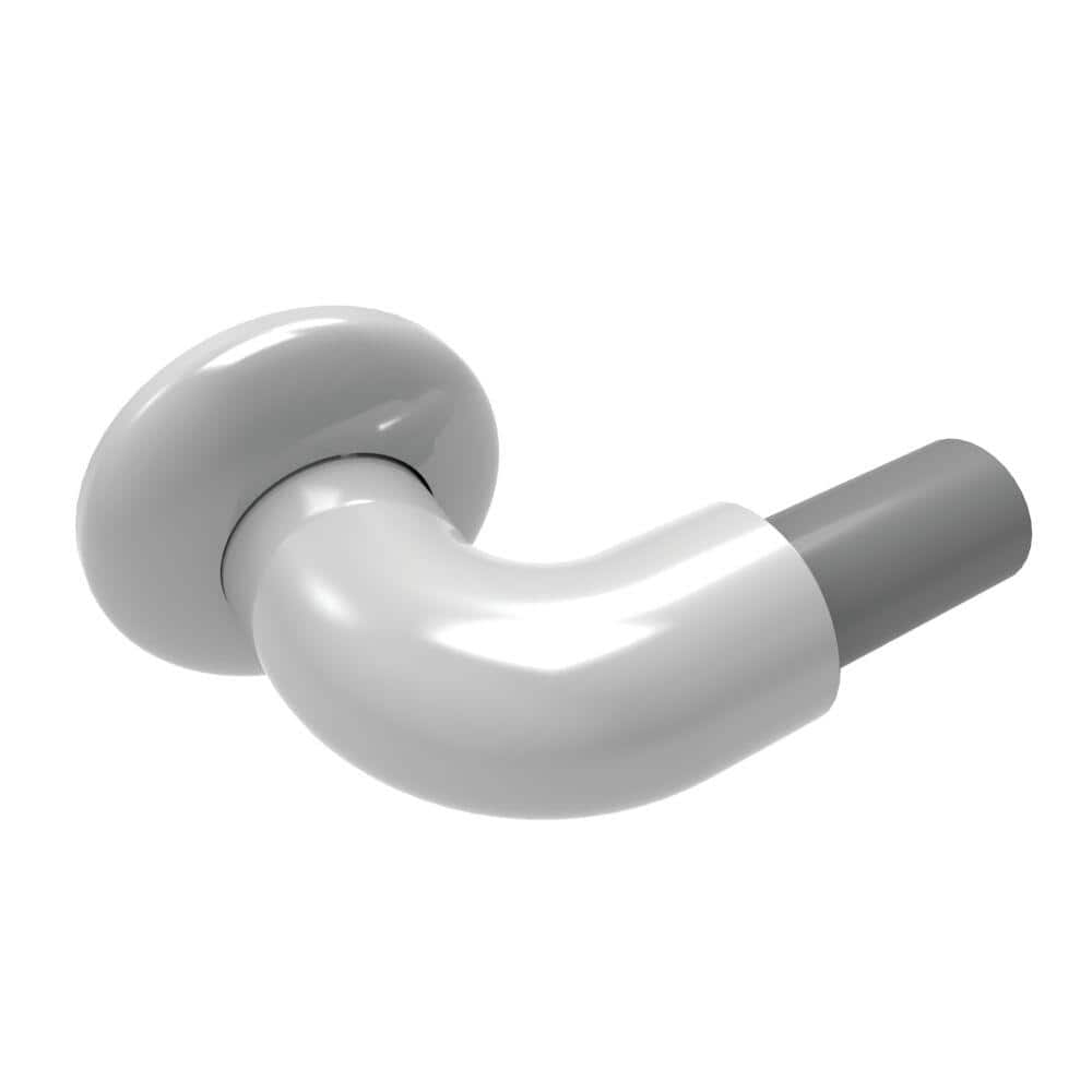 RDI White Handrail 90° Post Return 73018398 - The Home Depot