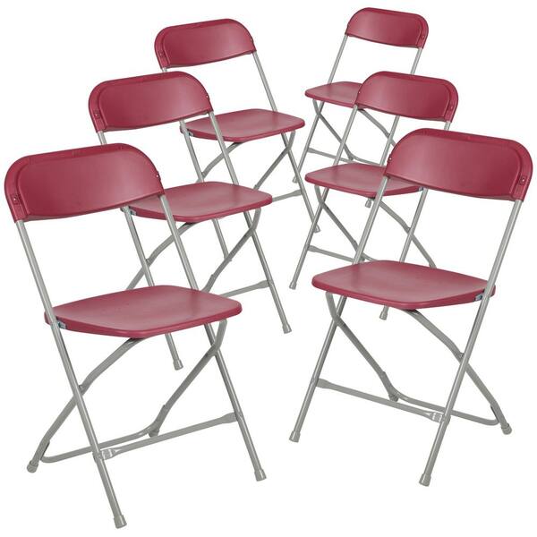 Carnegy Avenue Red Metal Folding Chairs CGA-LE-487297-RE-HD - The Home ...
