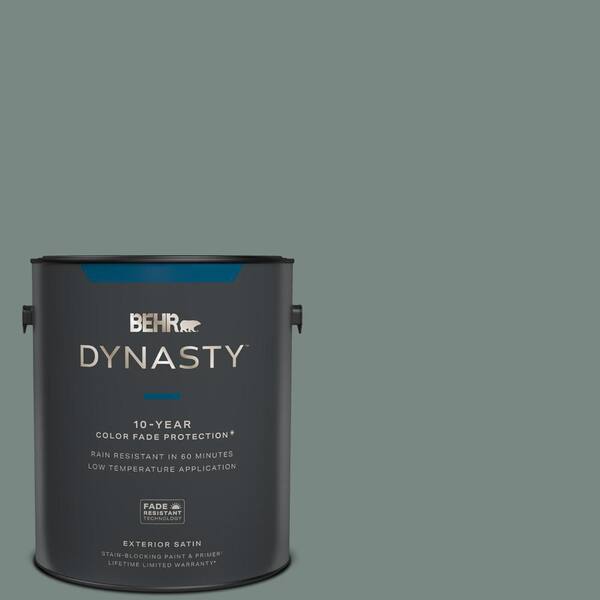 BEHR DYNASTY 1 gal. #PPU12-16 Juniper Ash Satin Enamel Exterior Stain ...