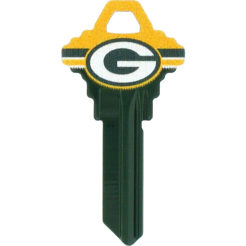 Hillman #68 NFL Green Bay Packers Key Blank 89588 - The Home Depot