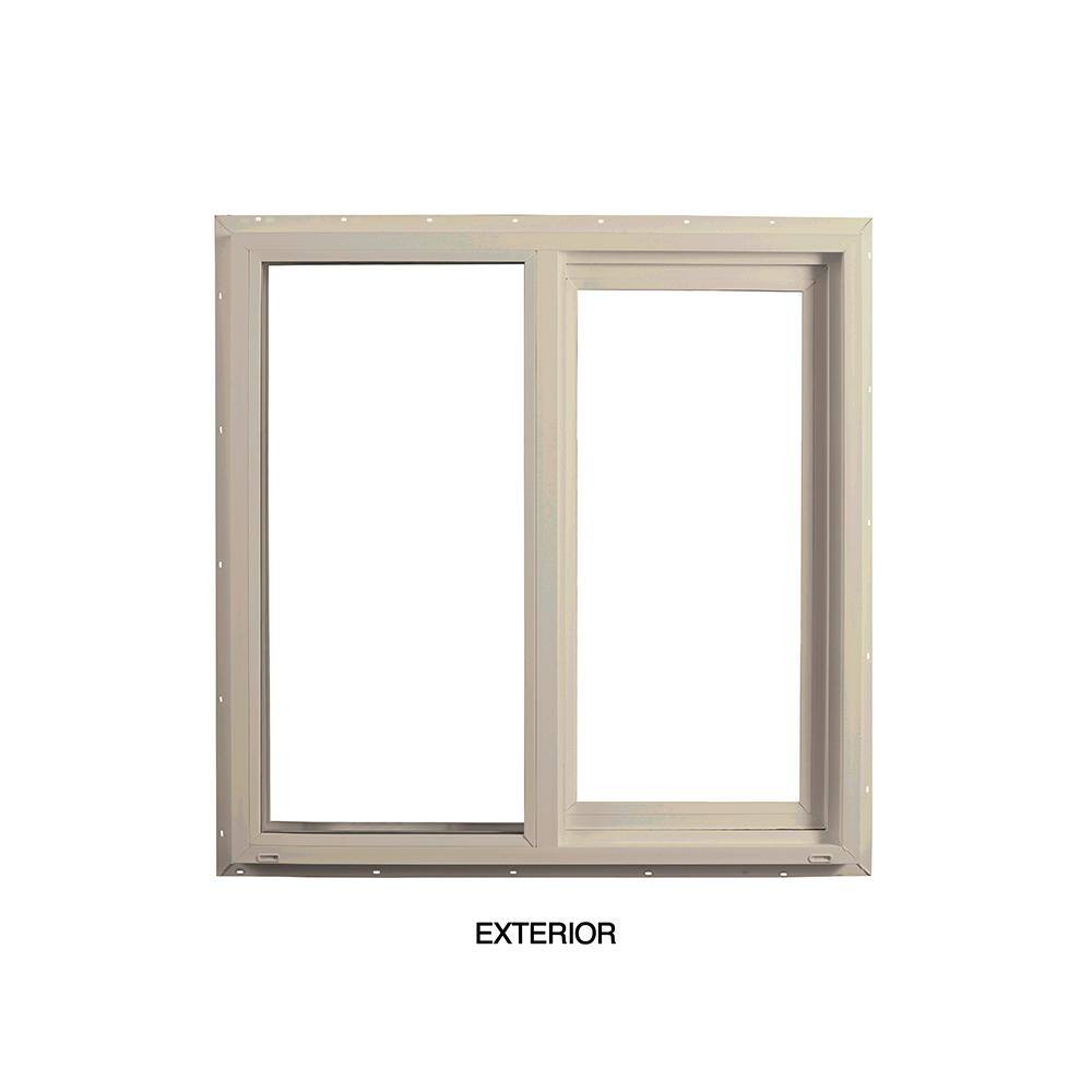 Ply Gem 23.5 in. x 23.5 in. Select Series Horizontal Sliding Left Hand ...