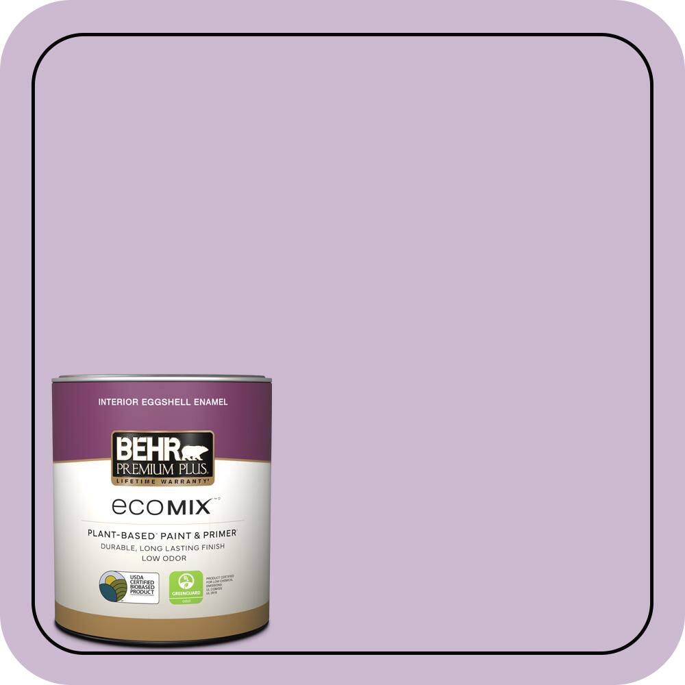 BEHR PREMIUM PLUS 1 qt. #660C-3 Sweet Petal Eggshell Enamel EcoMix ...