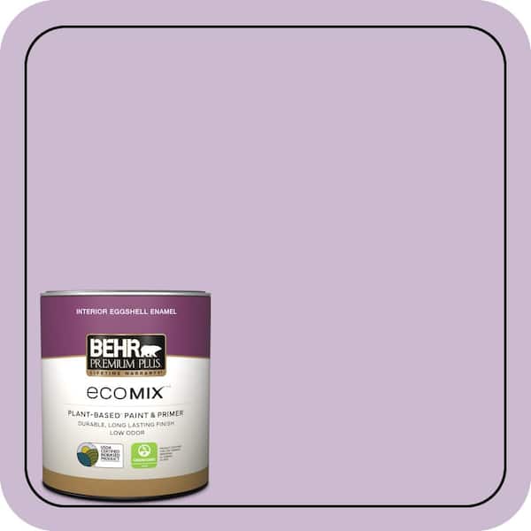 BEHR PREMIUM PLUS 1 qt. #660C-3 Sweet Petal Eggshell Enamel EcoMix ...