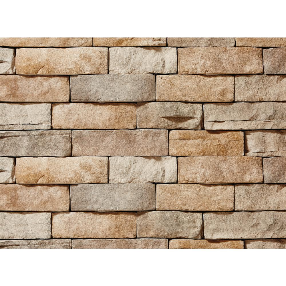 ClipStone Tan Ledgestone Flats 4"x"6 to 17" Siding - 5 SF CSS.11.001.40 ...