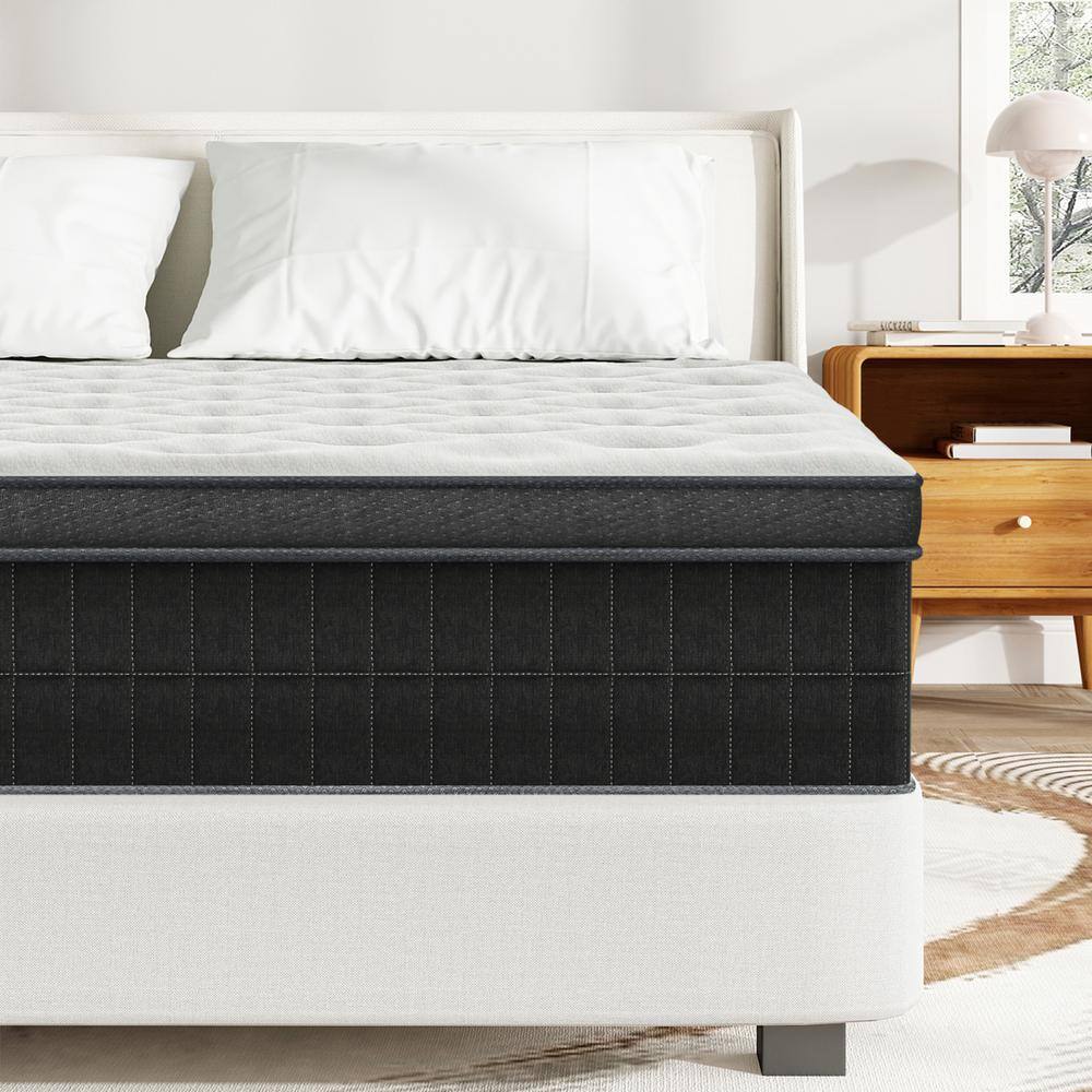 CHEVNI Cool Full Medium Memory Foam 10 in. Bed-in-a-Box Mattress HD ...