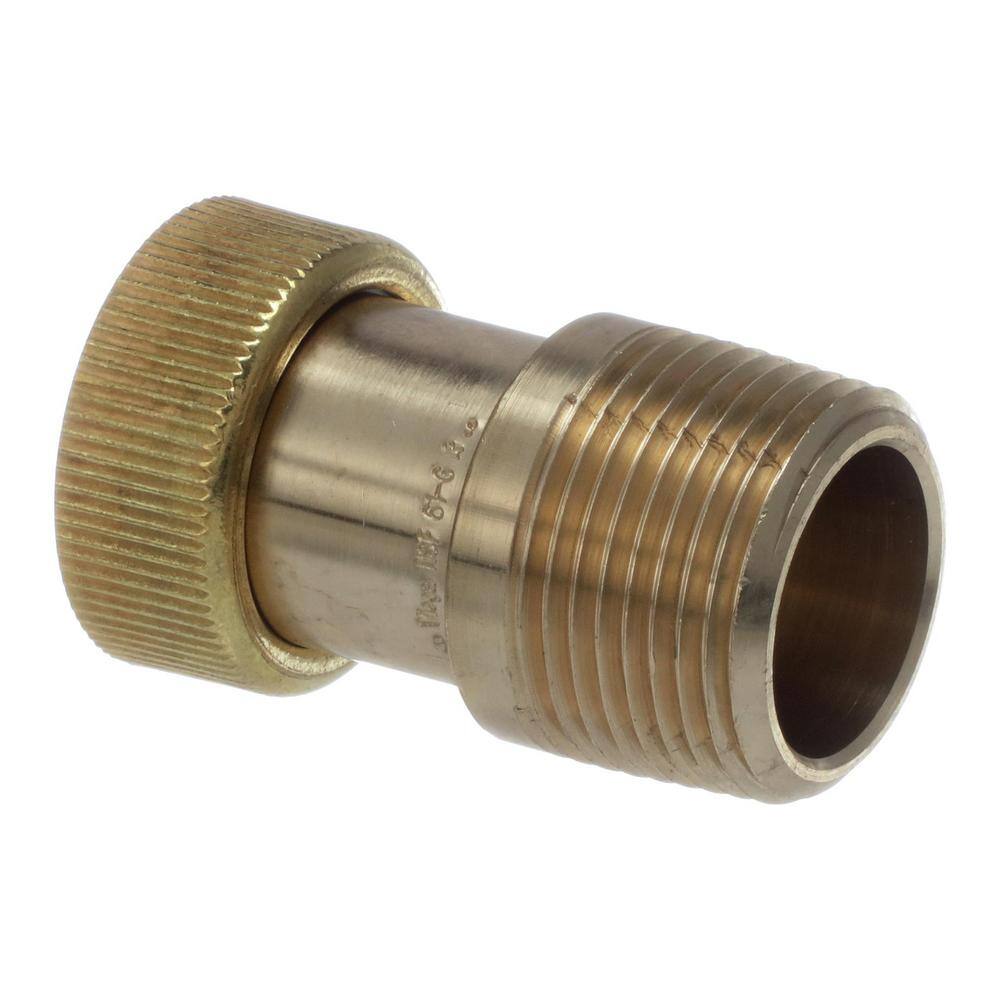 Viega Manabloc 1 in. MPT x 1 in. Zero Lead Brass Supply Adapter (5-pack ...