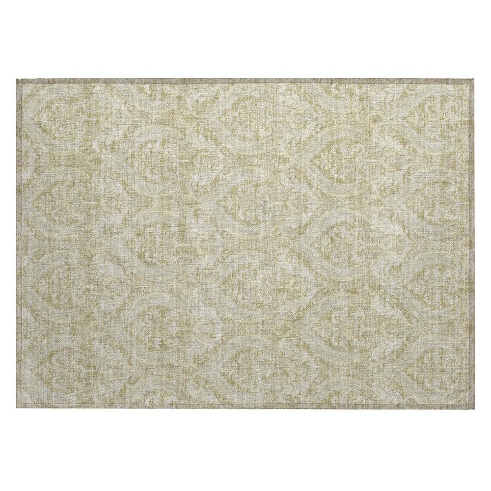 HomeRoots Light Green 2 ft. x 3 ft. Woven Trellis Rectangle Indoor ...
