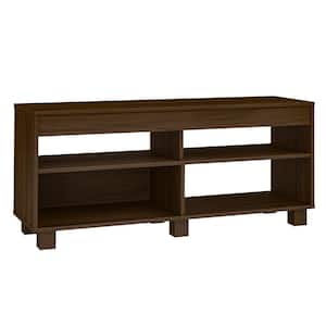 Bertolini 47 in. Pine and Off-White Wood TV Stand Fits TVs Up to 50 in ...
