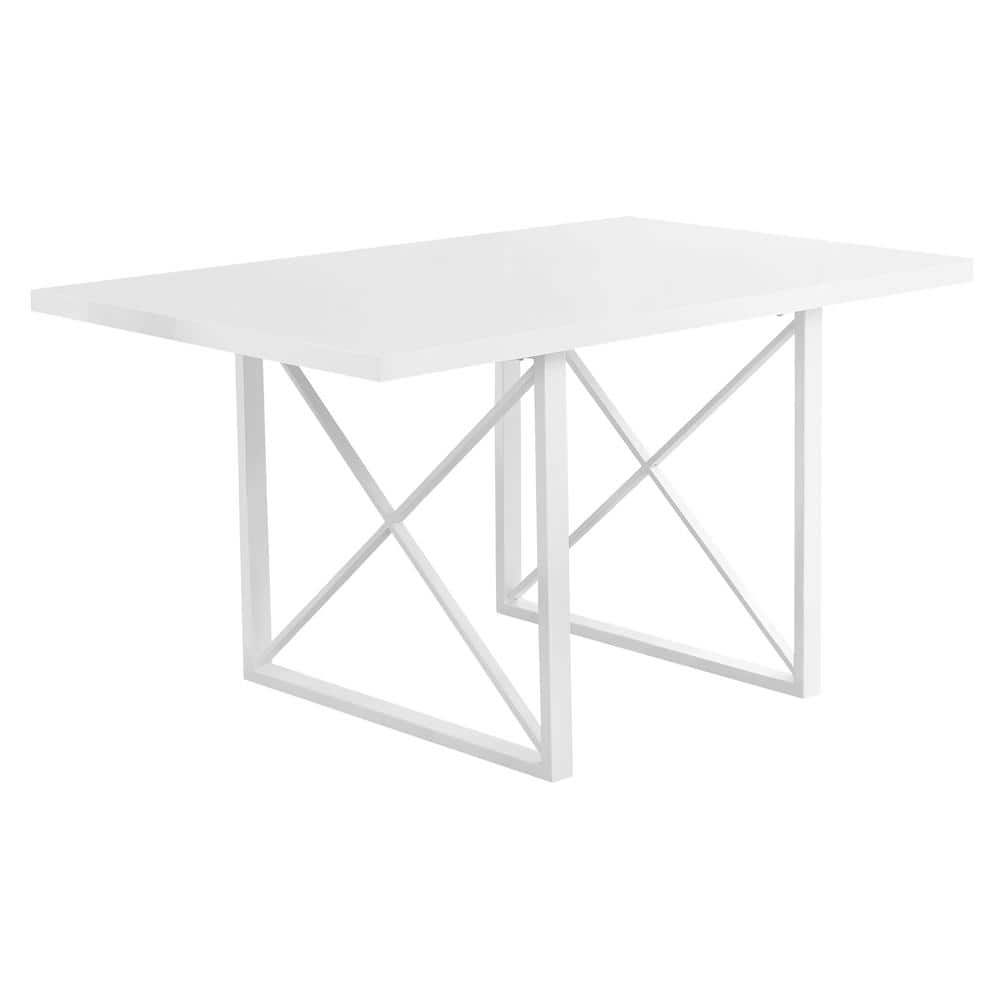 Glossy White Dining Table-HD1101 - The Home Depot