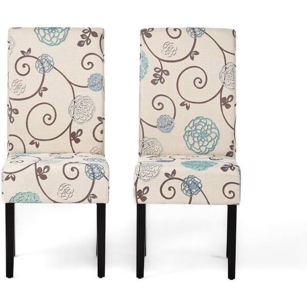 HOME IMPORTS EMPORIUM Black/White Fabric Upholstered Wood Frame Dining ...