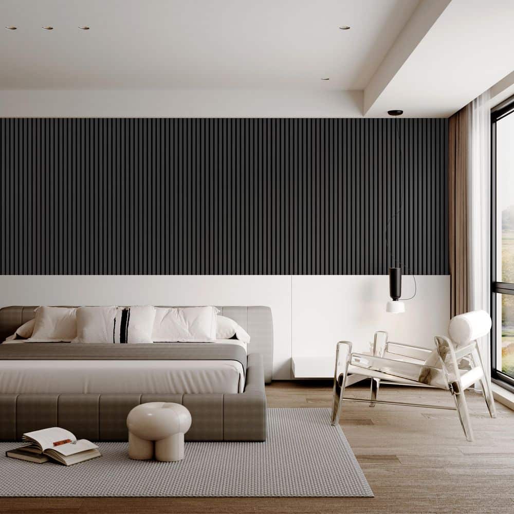 Have a question about HOMEIBRO 1 in. x 8 ft. x 1 ft. Slat Wood Sound ...