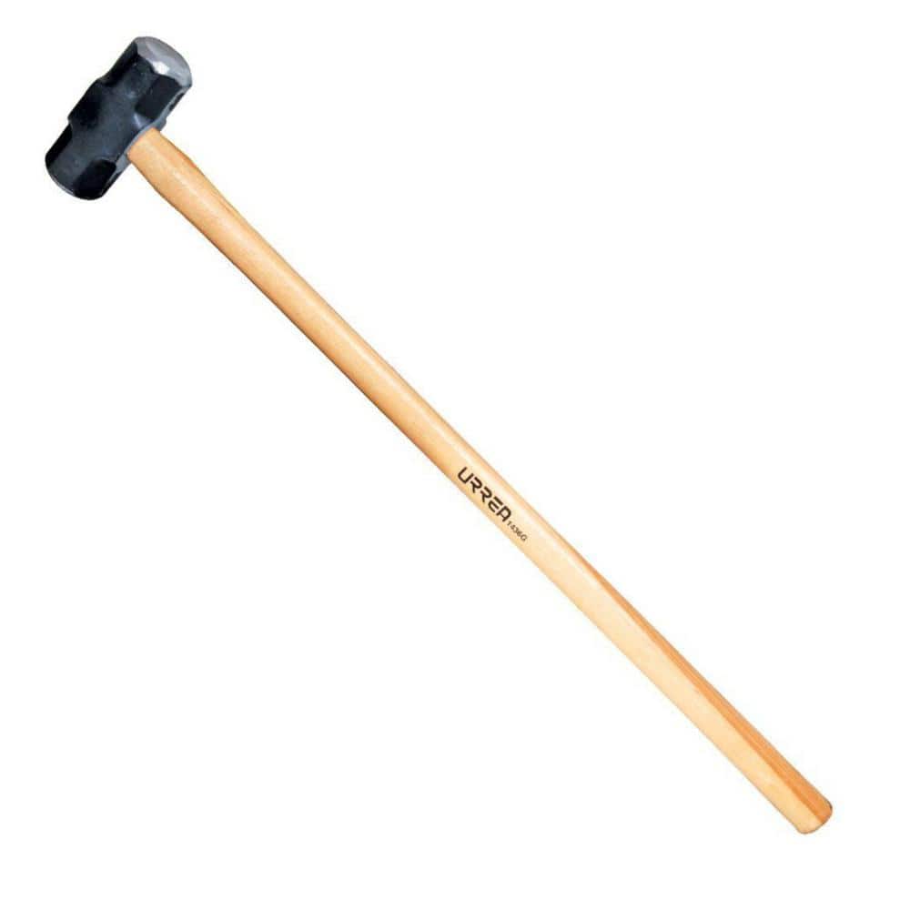 URREA 8 lbs. Steel Octagonal Sledge Hammer with Hickory Handle 1437G ...
