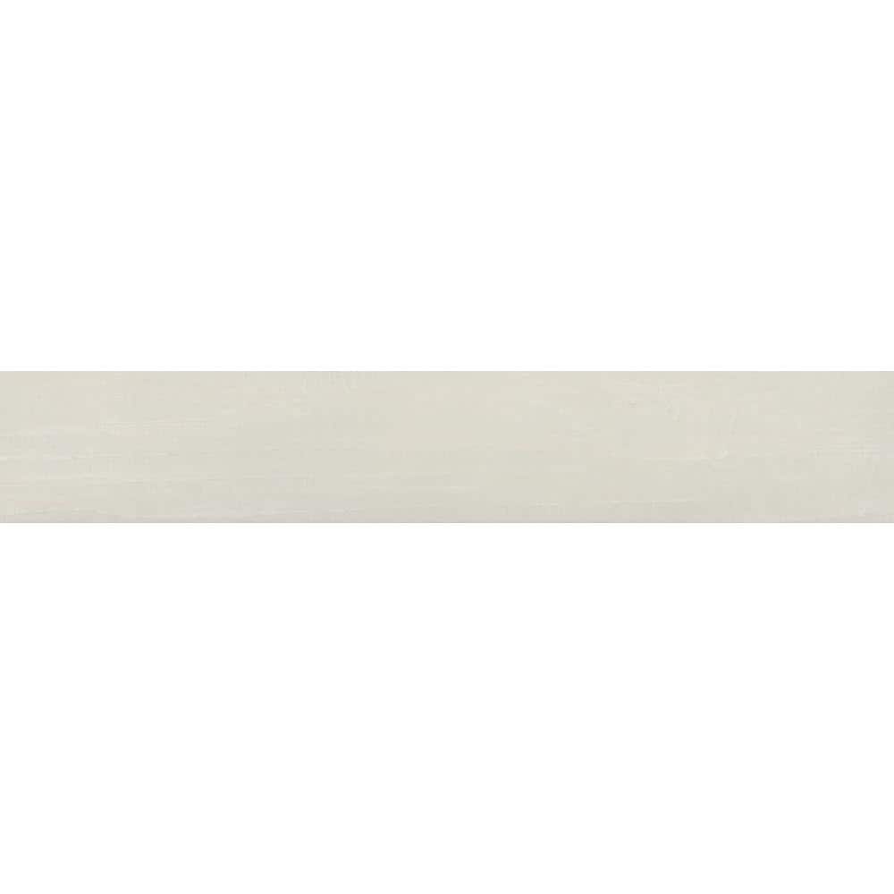 EMSER TILE Yakedo Ivory 7.76 in. x 46.89 in. Matte Porcelain Wood Look ...