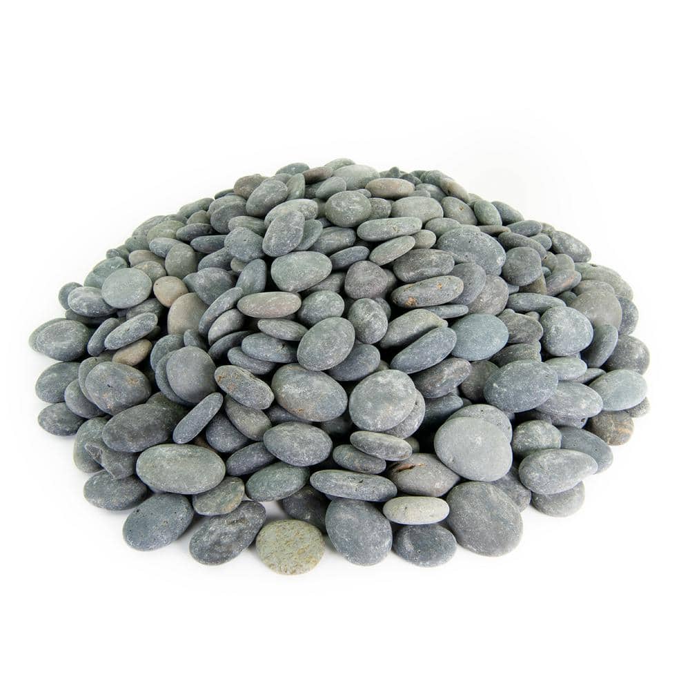 Southwest Boulder & Stone 0.25 cu. ft. 1/2 in. to 1 in. Black Buttons ...