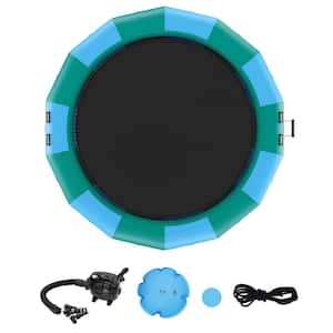 SKYSHALO Inflatable Water Bouncer, Portable Bounce Swim Platform with 3 ...