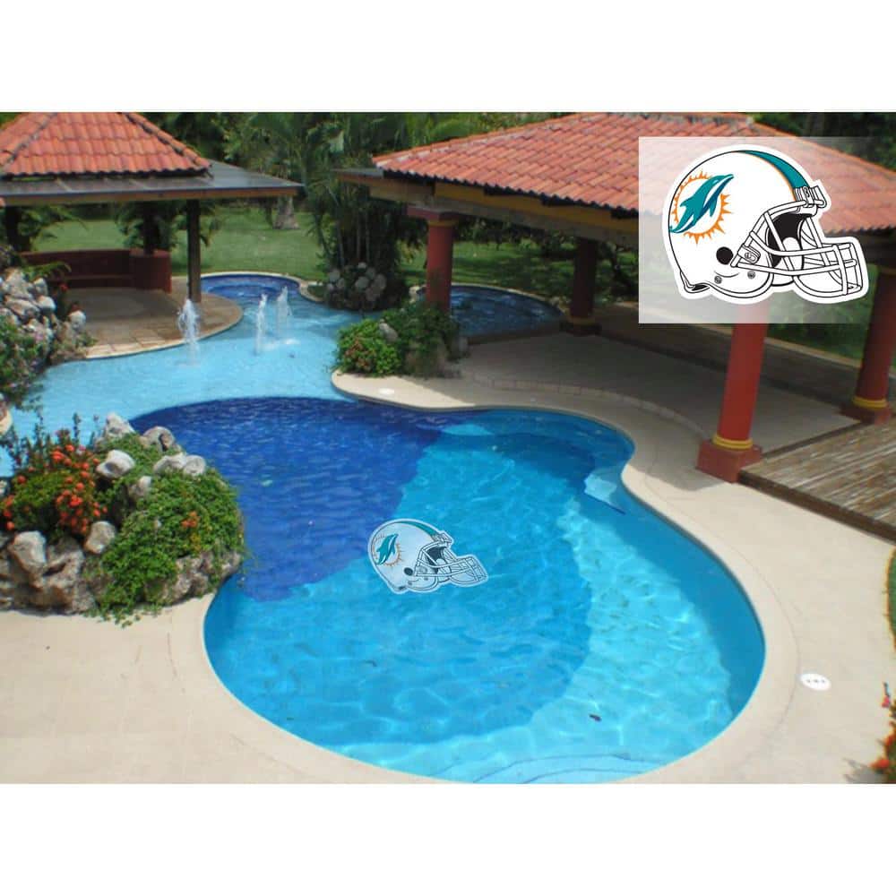 Applied Icon NFL Miami Dolphins 29 in. x 29 in. Small Pool Graphic ...