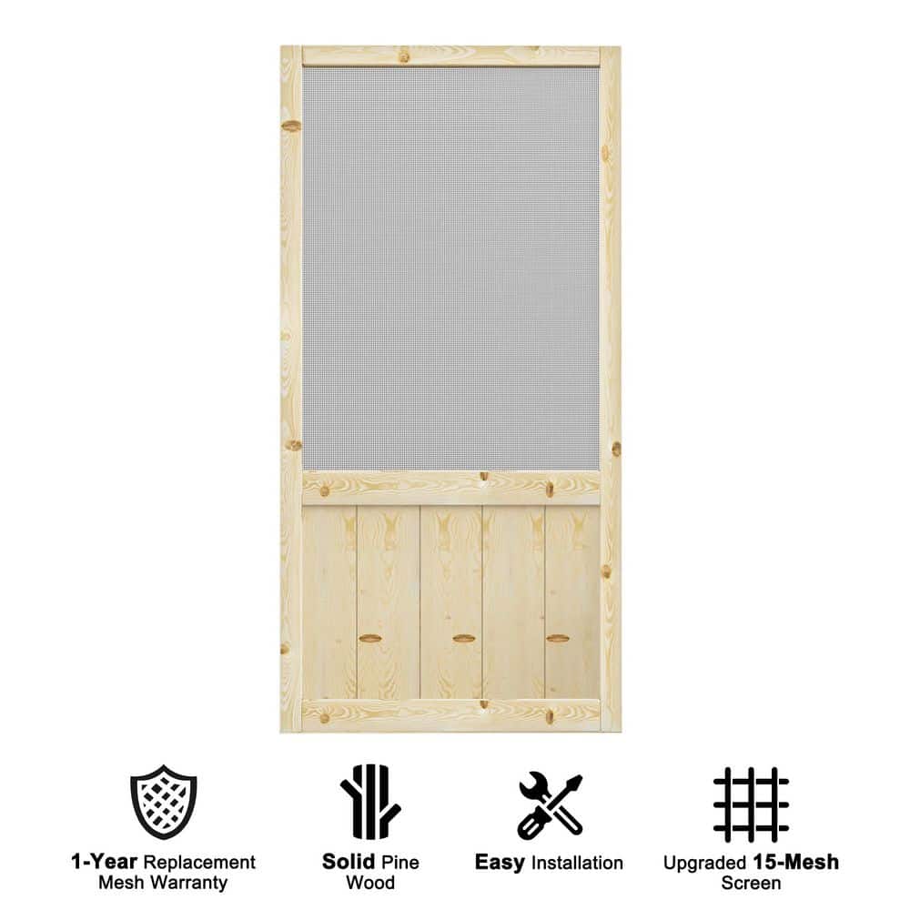 Unfinished Wood Screen Doors