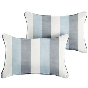 SORRA HOME Sunbrella Direction Linen Rectangle Indoor/Outdoor Lumbar ...