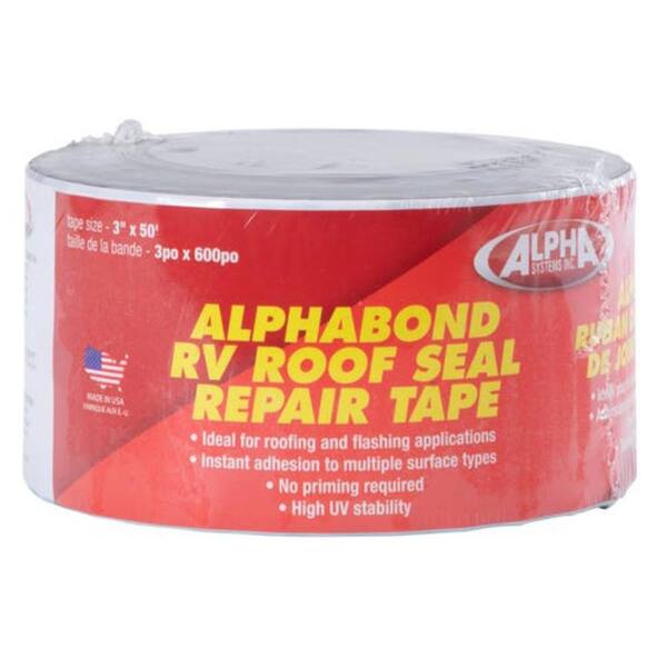 3 in. x 50 ft. ALPHABOND Roofing Tape, White 862408 - The Home Depot