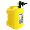 Scepter 5 gal. Smart Control Diesel Can with Rear Handle, Yellow Fuel Container FSCD571 - The ...