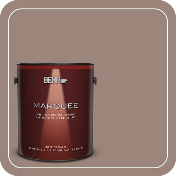 BEHR MARQUEE 1 gal. #PMD-52 Flower Wood Matte Interior Paint & Primer ...