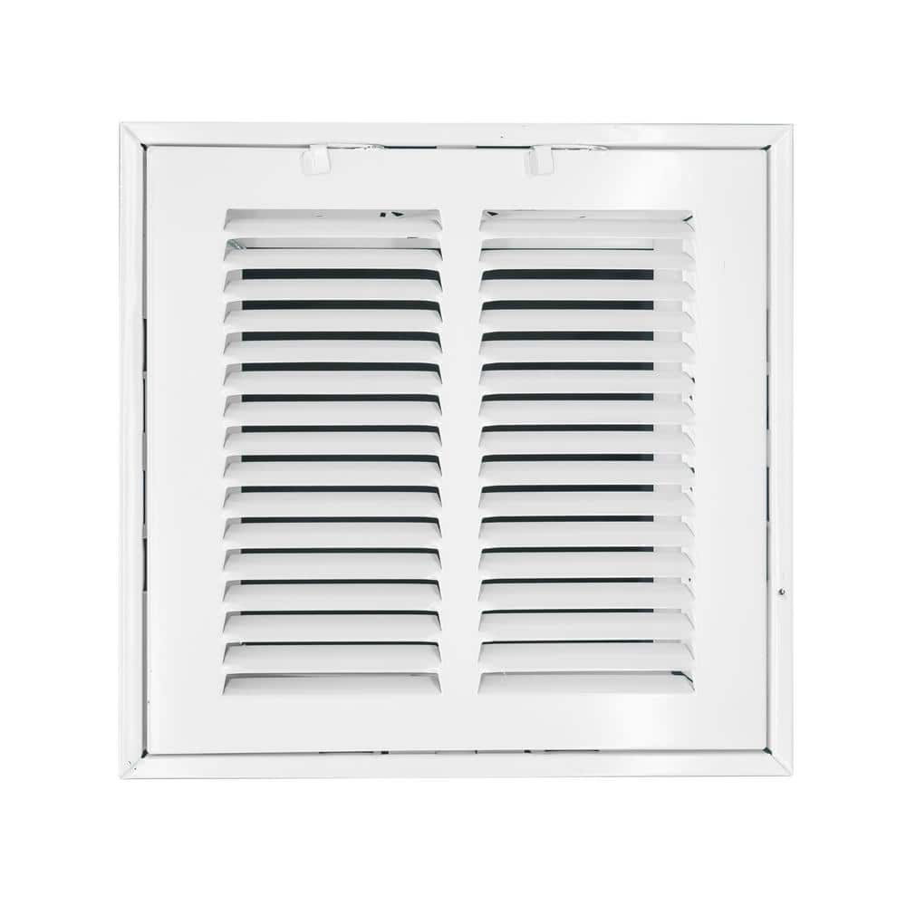 Venti Air 8 in. x 8 in. Square Return Air Filter Grille of Steel in ...