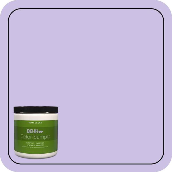 BEHR PREMIUM PLUS 8 oz. #P560-3 Party Hat Semi-Gloss Interior/Exterior ...