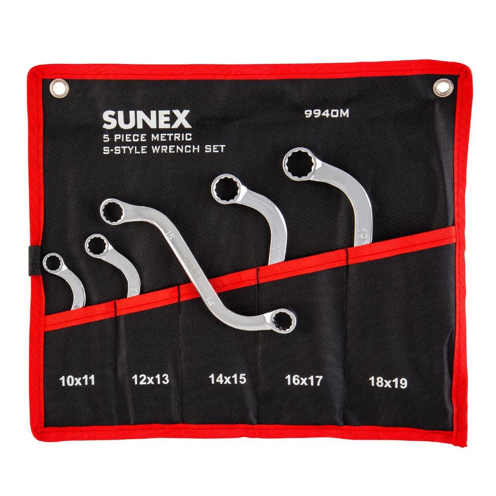 SUNEX TOOLS SAE S-Style Wrench Set (5-Piece) 9940 - The Home Depot