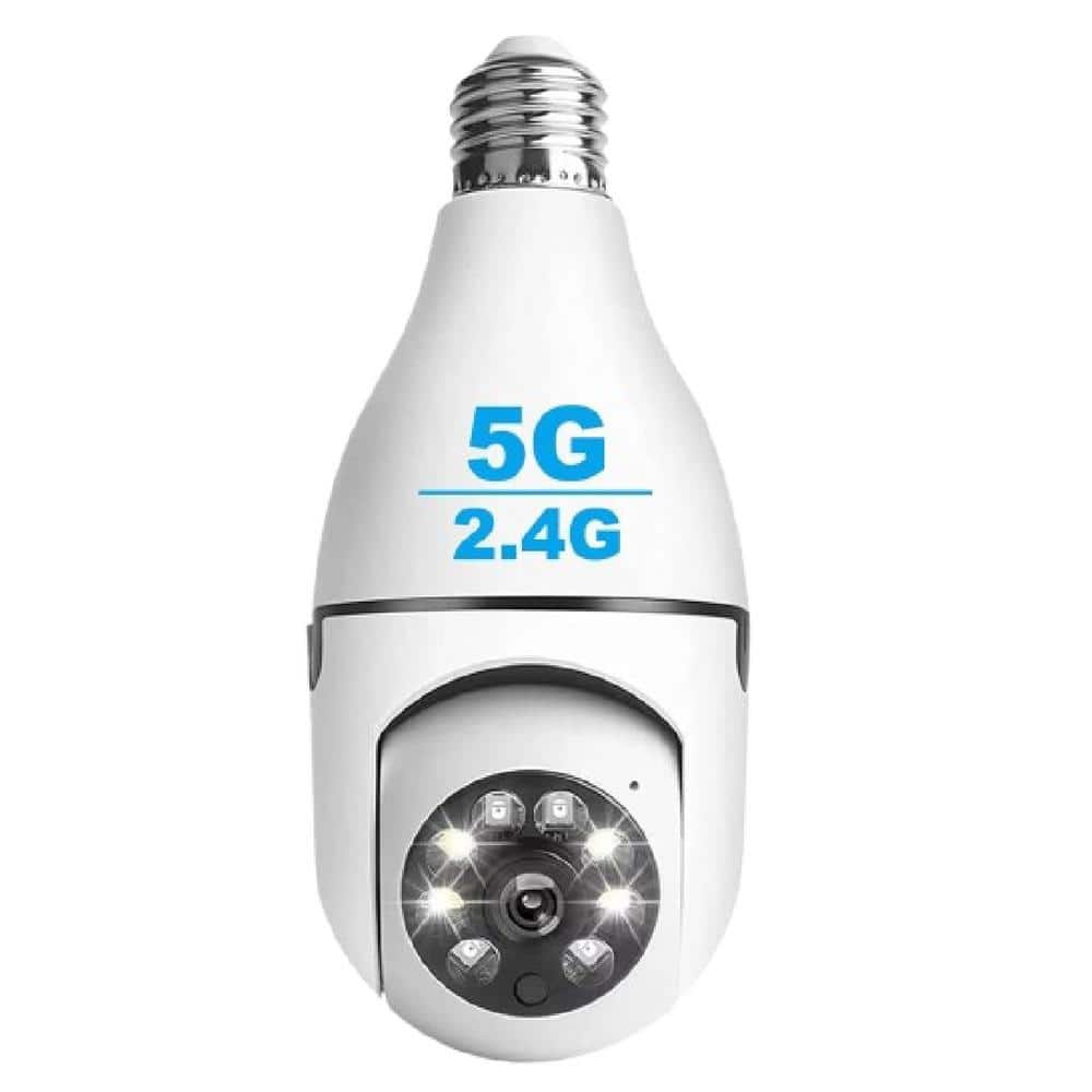 Lukyamzn Wireless Indoor Plug-in WiFi Security Camera with Color Night ...