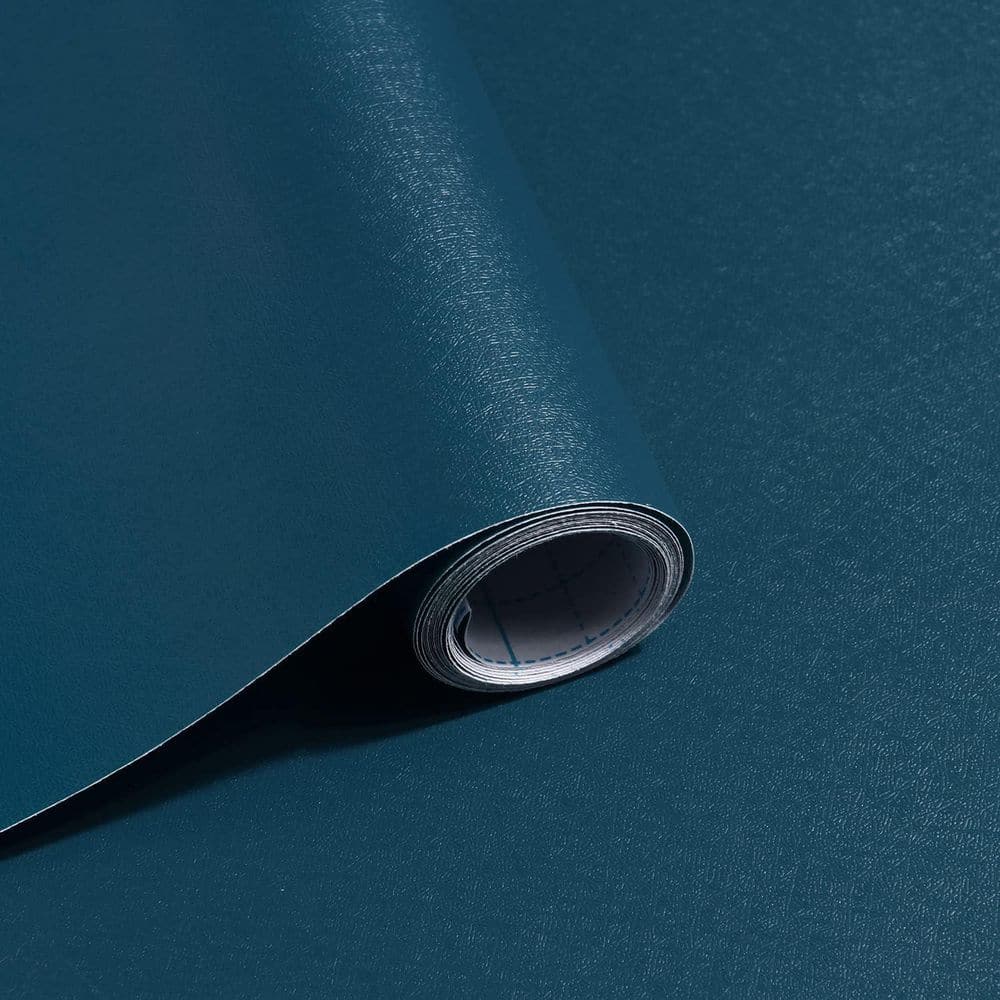 118"x17. 7" Blue Adhesive Wallpaper Roll (Set of 1) Y02326 - The Home Depot