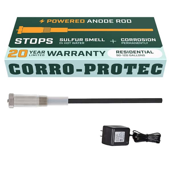 CORRO-PROTEC Powered Anode Rod For 90-120 Gal. Residential Water Heater ...