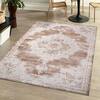 JONATHAN Y Alhambra Ornate Medallion Modern Brown/Cream 3 ft. x 5 ft ...