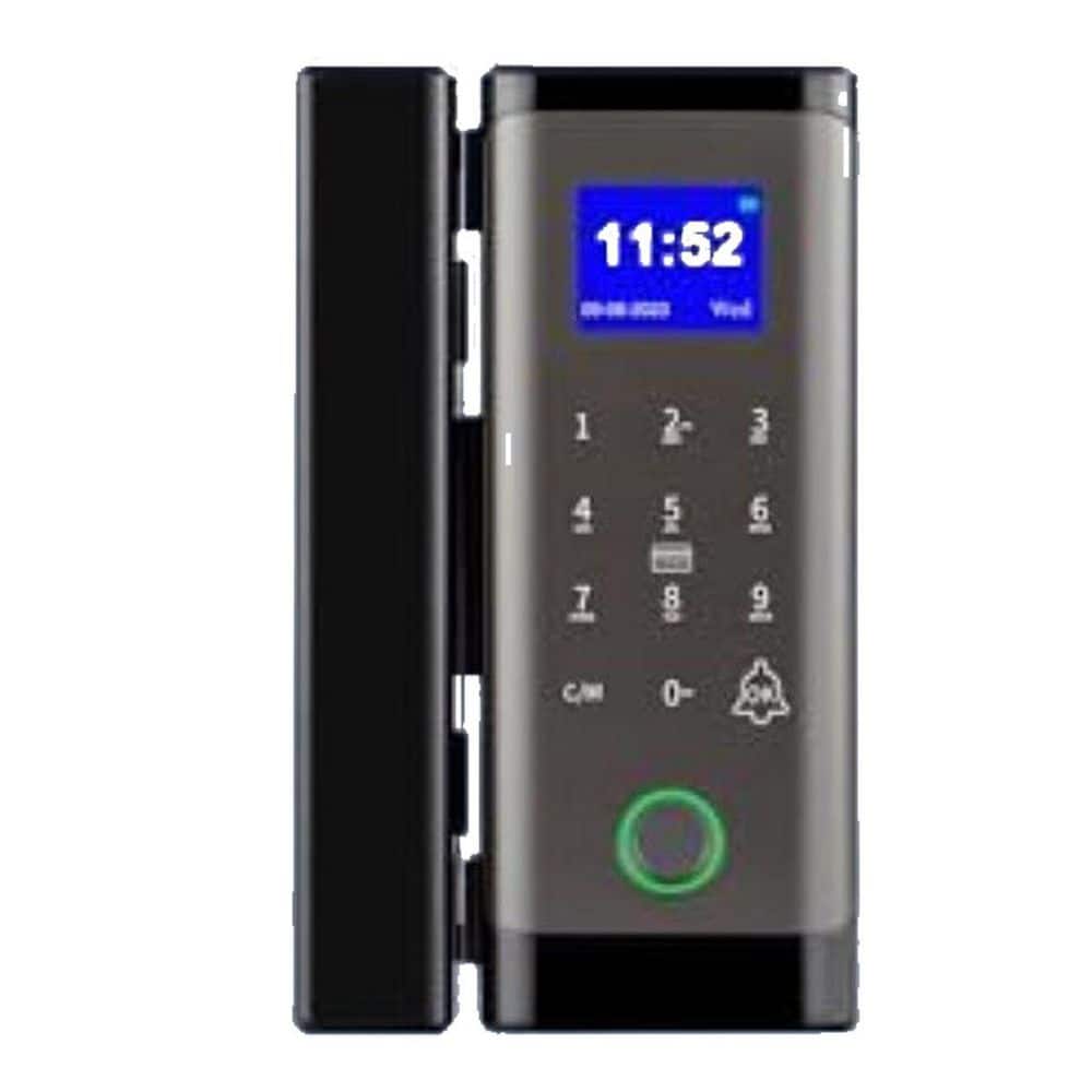 Biometric Fingerprint Keyless Entry Smart Glass Door Lock 4 in 1 Drill ...