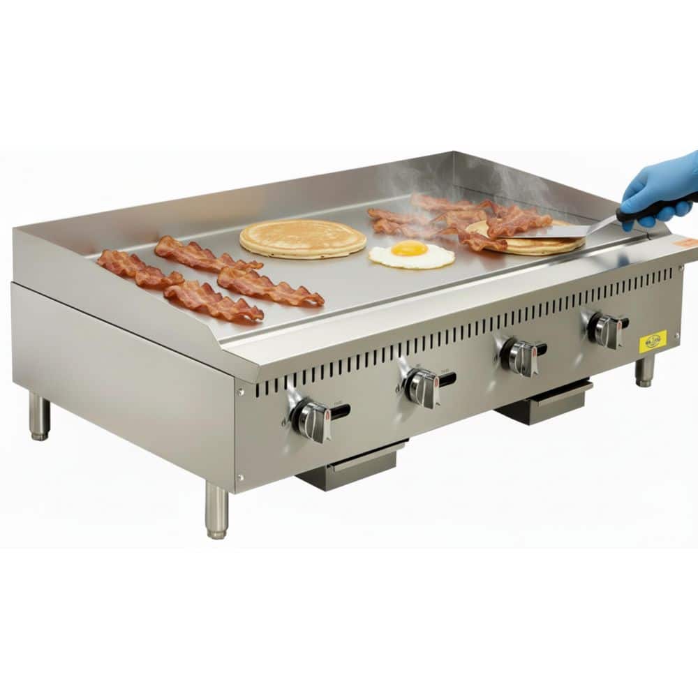 Elite Kitchen Supply 48 in. Commercial NSF Manual griddle gas LP ECM48 ...
