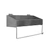 Proslat 16.5 in. H x 5.5 in. W x 10 in. D Slatwall Shelf and Paper ...