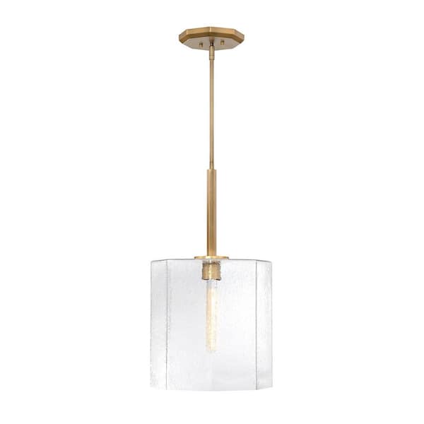 Designers Fountain Haven 60 Watt 1-Light Old Satin Brass Geometric ...