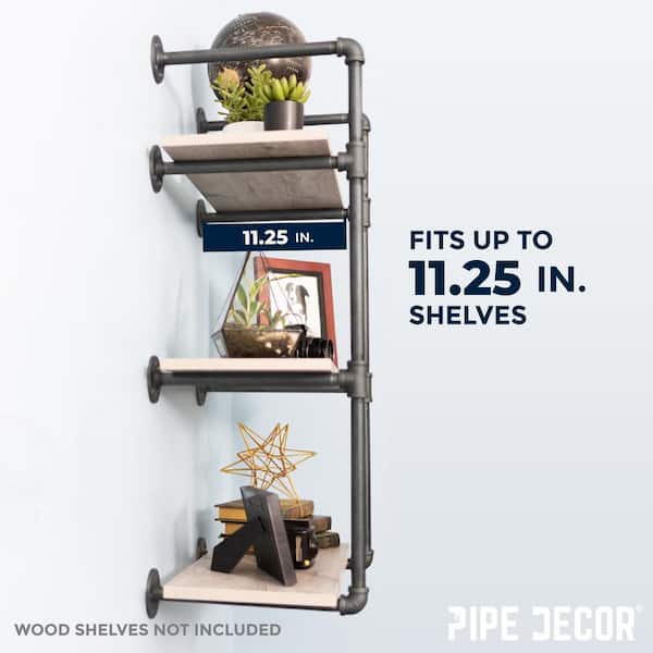 Industrial pipe shelving home depot store