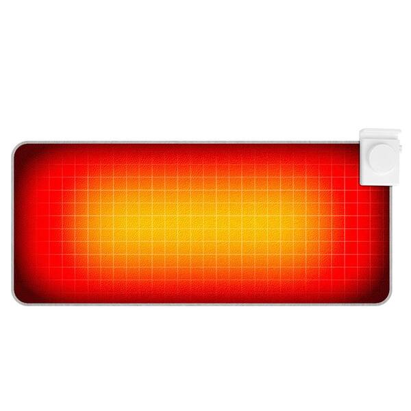 Etokfoks 31.3 in. W x 13.4 in. H Winter Desktop Hand Warmer Mat, Heated ...