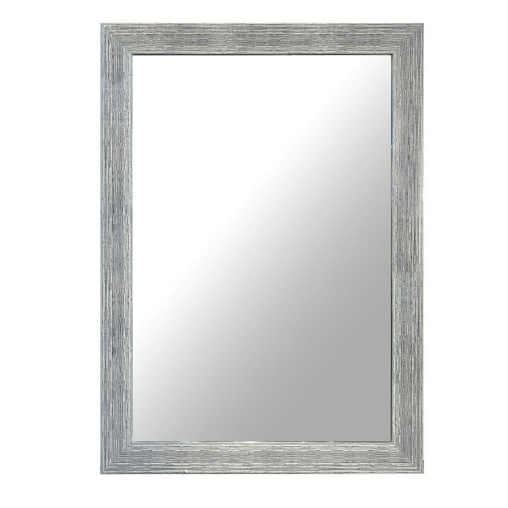 The Urban Port 42 in. x 0.8 in. Accent Rectangular Framed Chrome ...