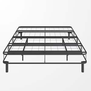 Hollywood Bed Frame Emerge Black Steel Frame Twin Platform Bed with ...
