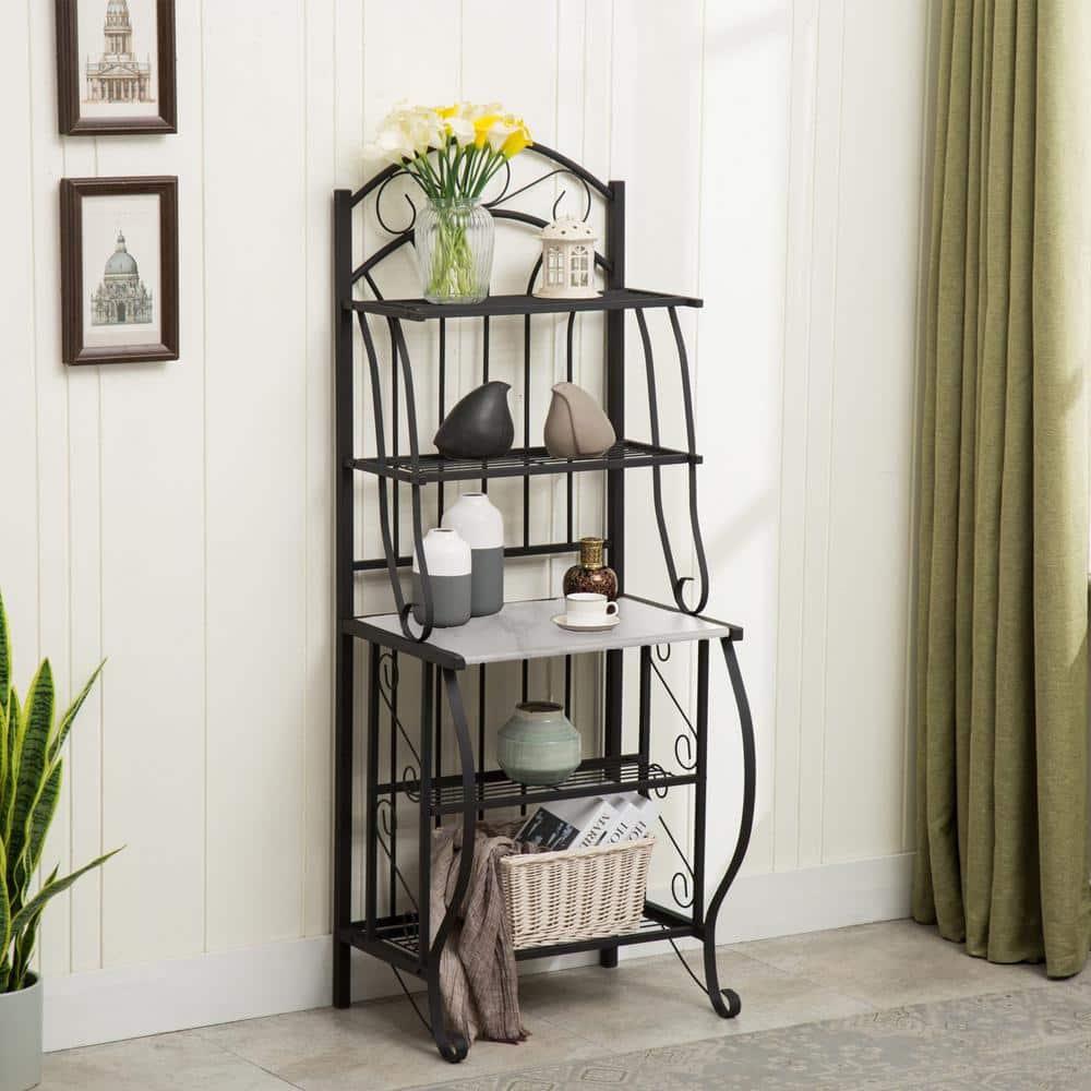 Marble bakers rack store
