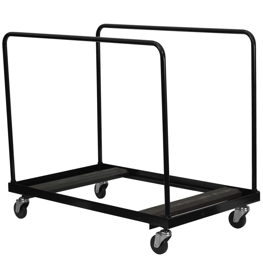 Carnegy Avenue Steel 4-Wheeled Folding Chair Dolly in Black CGA-XF-2902 ...