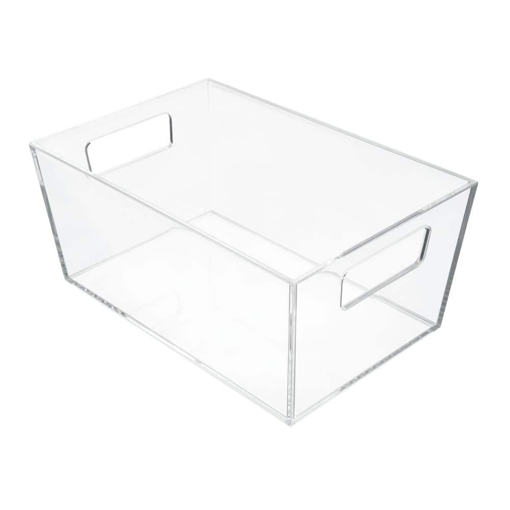 iDesign Clarity Vanity Bin - Small Clear 42367CC - The Home Depot