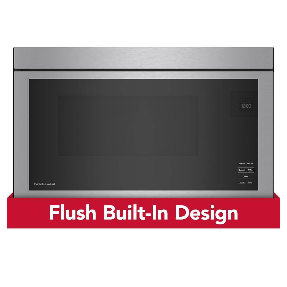 KitchenAid 30 in. W 1.1 cu. ft. Stainless Steel Flush Built-In 1000 ...