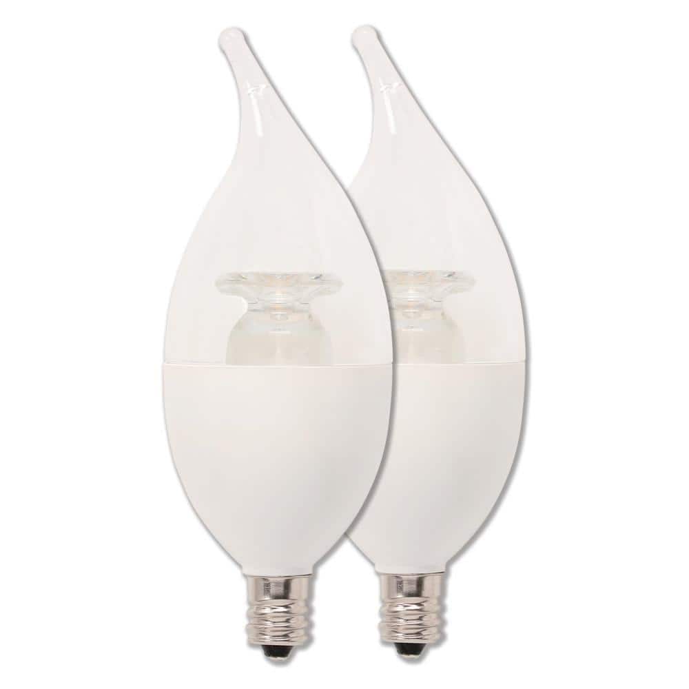 Westinghouse 60-Watt Equivalent C13 LED Light Bulb Soft White light (2 ...