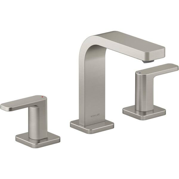 KOHLER Parallel 8 in. Widespread 2-Handle Bathroom Faucet in Vibrant ...