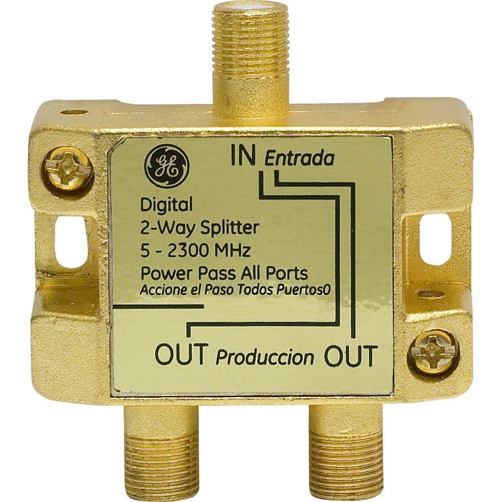 GE 2-Way 2500MHz Coax Splitter 87623 - The Home Depot